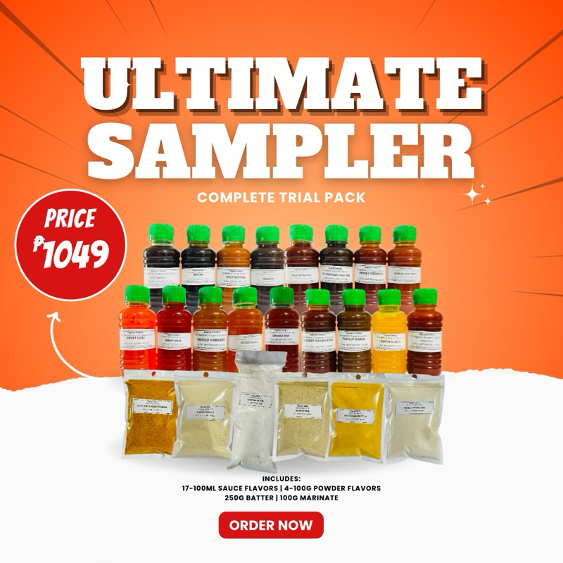 Ultimate Sampler Pack for Unli Wings Sauces | Shopee Malaysia