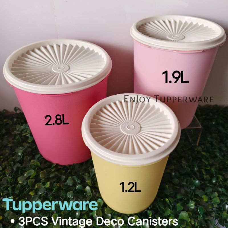 Tupperware Deco Canisters Collection | Shopee Malaysia