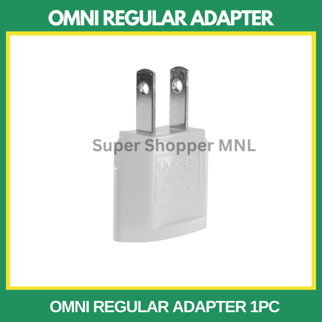 Omni Regular Adapter 6A 250V | Shopee Malaysia