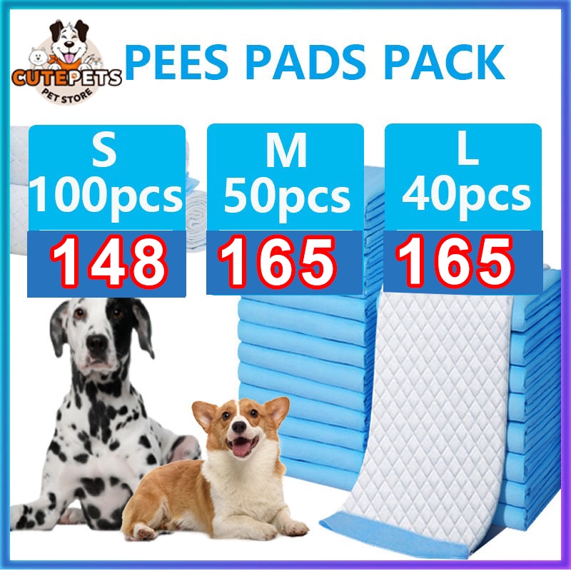 Dog Pee Pads Pack Training Pads Per Pack Pet Wee Pads Pee Poop Diaper ...
