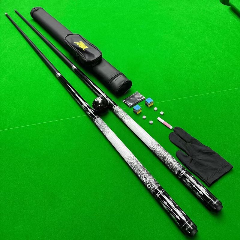13mm Premium Carbon Fiber Pool Cue Sticks -Lizard Pattern Grip, Multi ...