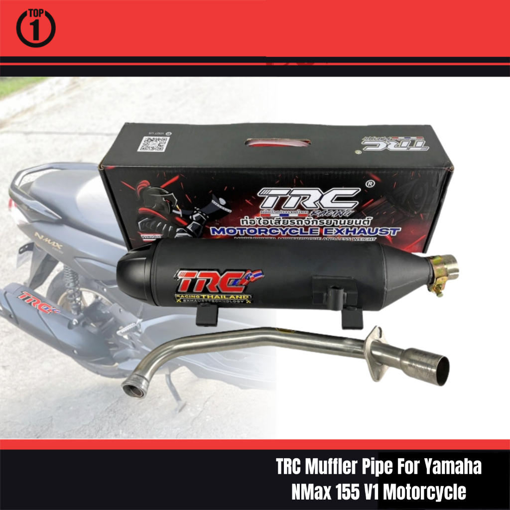 Top1 PH TRC Muffler Pipe For Yamaha Nmax 155 V1 Motorcycle | Shopee ...