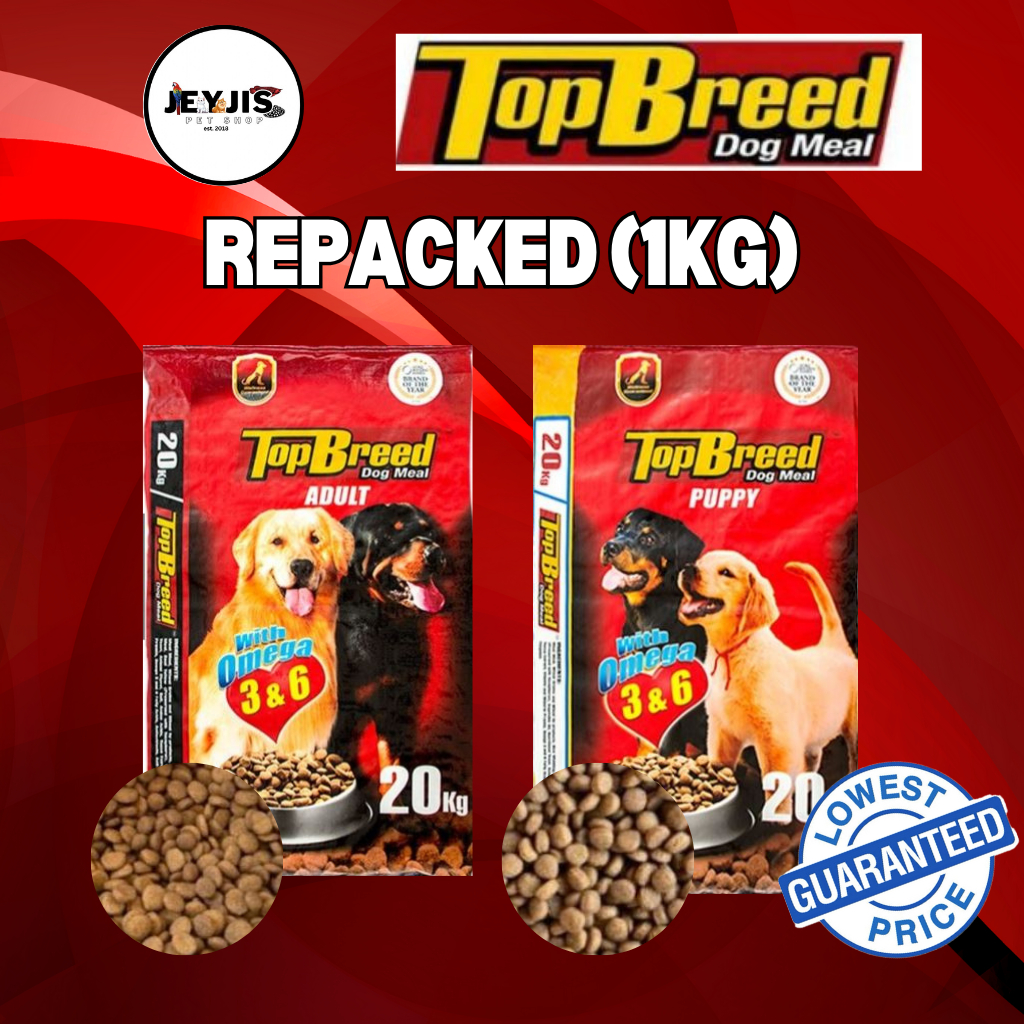 Top Breed Dog Dry Food Adult and Puppy 1kg (repacked) | Shopee Malaysia