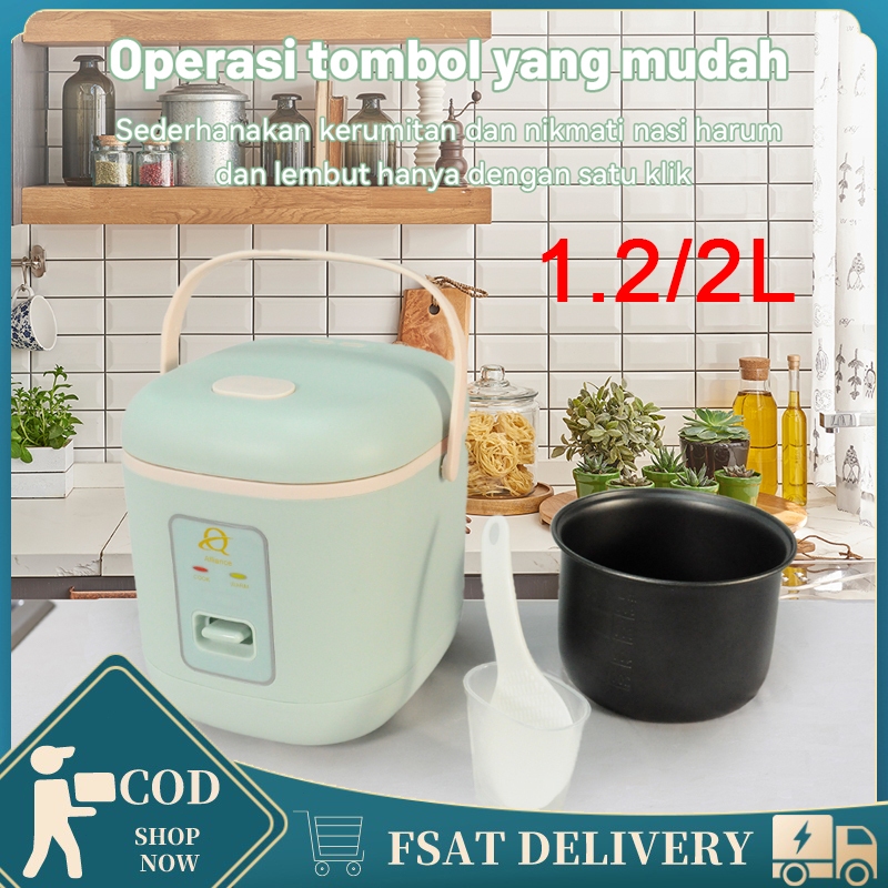 2L Portable Mini Rice Cooker with 3-4 persons Multifunctional Cooker ...