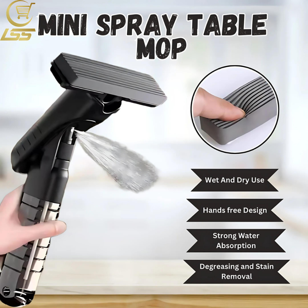 Efeq Mini Handheld Spray Mop Household Desktop Dry Wet Spray No hand ...