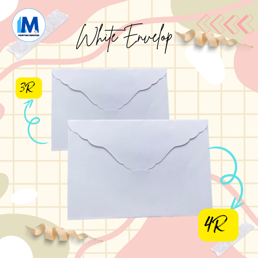 White Envelopes for 3R and 4R Size Invitation - Pack of 10 | Shopee ...