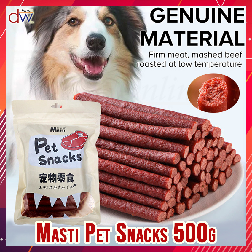 Masti Pet Snacks Dog Treats 500g Beef Sticks Training Treats (Beef ...