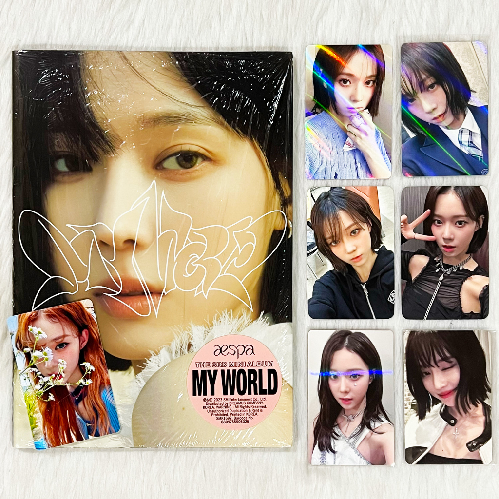 Aespa My World Intro Version Album Winter with POB Photocards [SEALED ...
