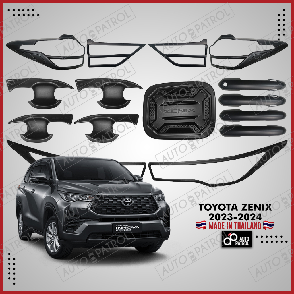 TOYOTA ZENIX 2023-2024 Combo Set Garnish Matte Black | Shopee Malaysia