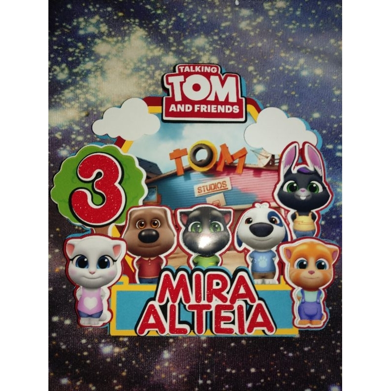 Talking Tom & Friends Customized Cake Topper | Shopee Malaysia