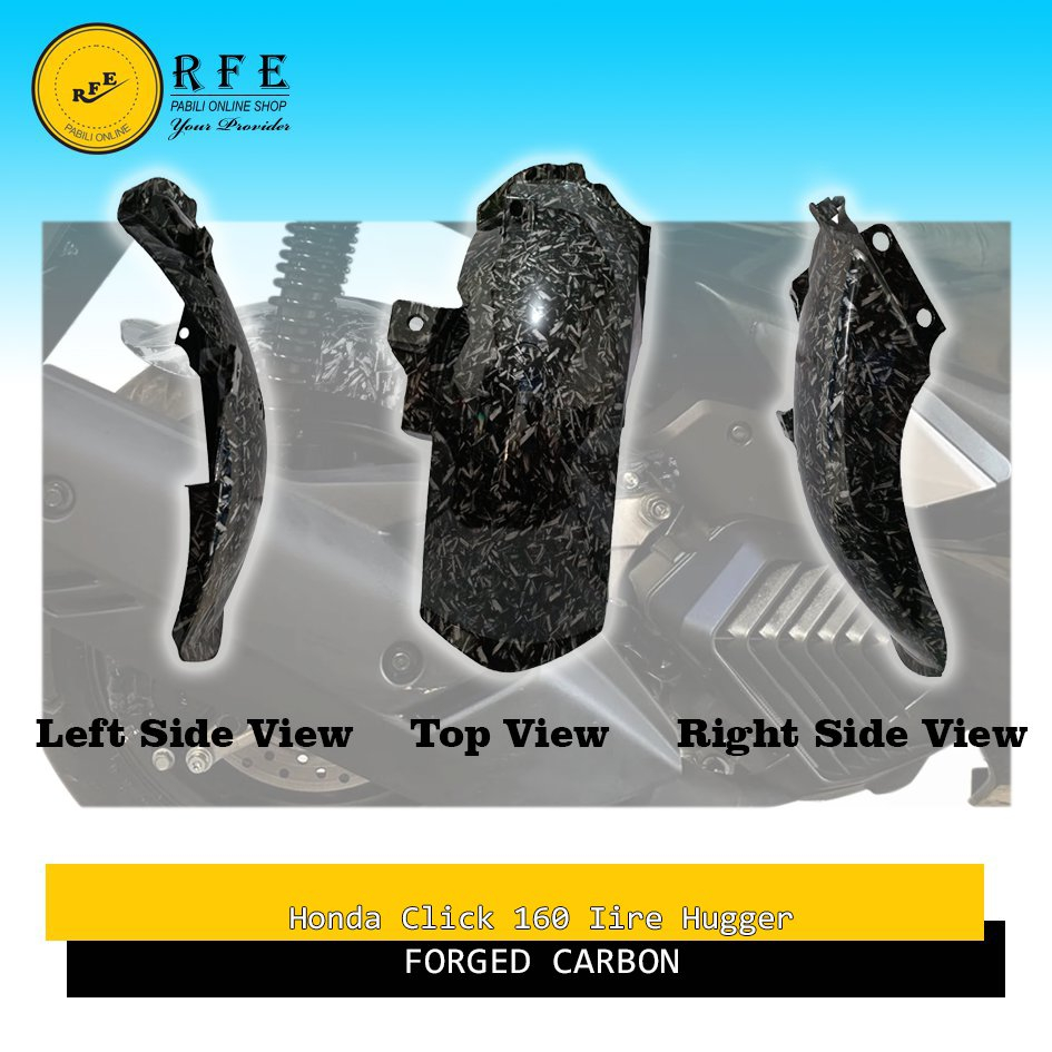 Honda PCX 160 Tire Hugger Forged Carbon Design / Rear Fender / Mud ...