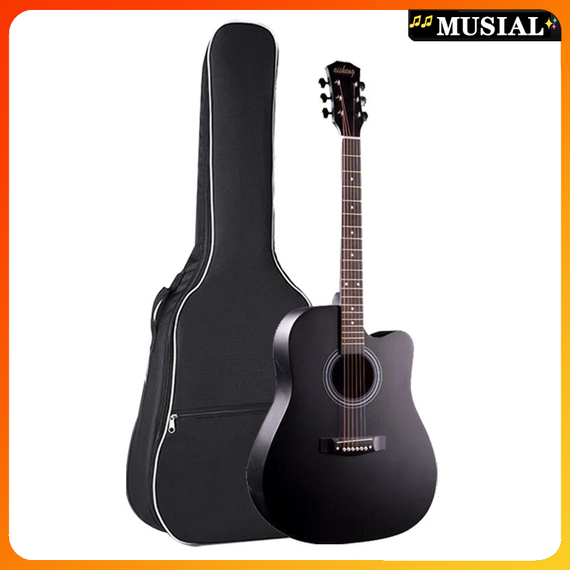 Guitar 41 Inches Acoustic Guitar Low Action Guitar Suitable for Kids ...