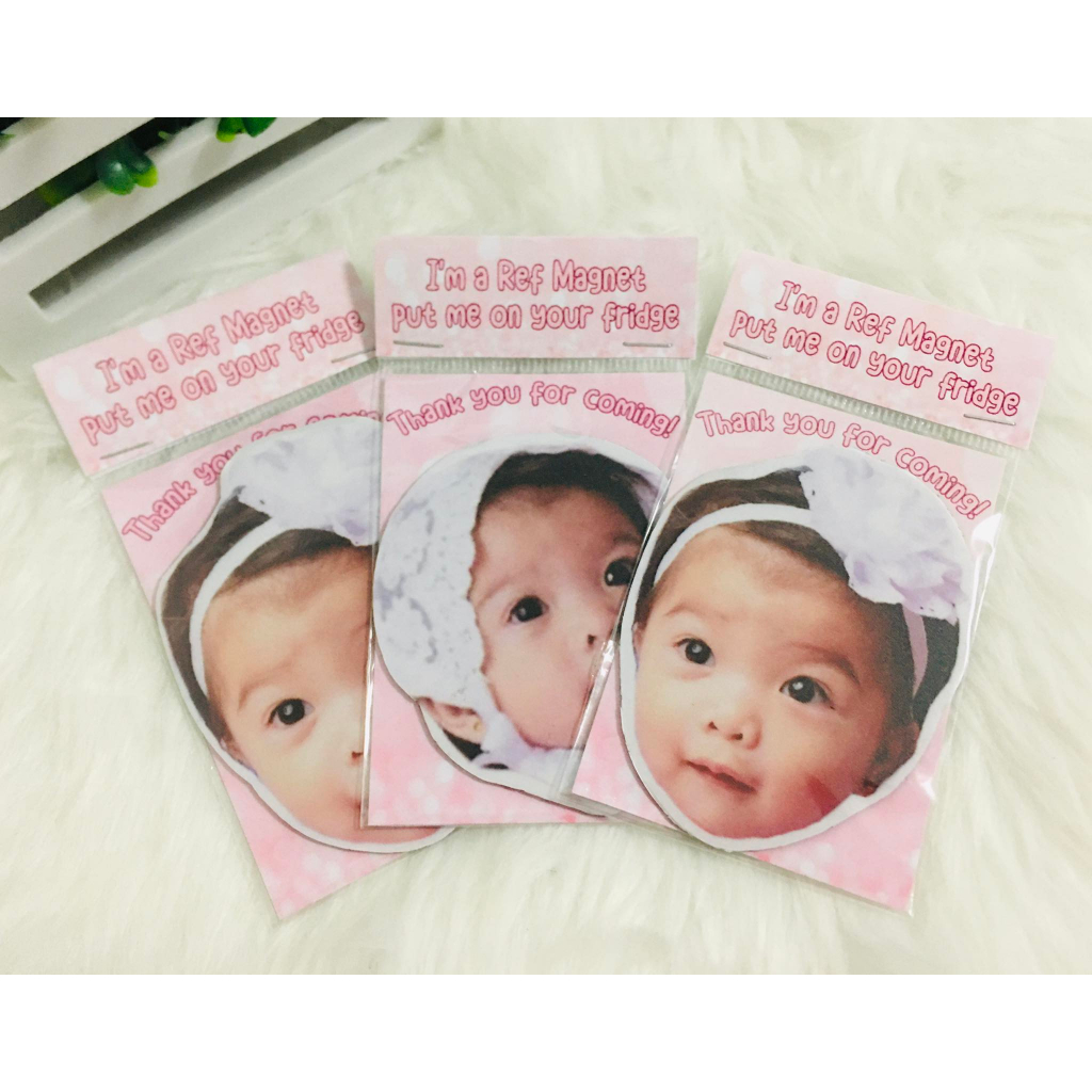 Personalized Face Cutout Ref Magnet for Souvenir (Birthday Christening ...