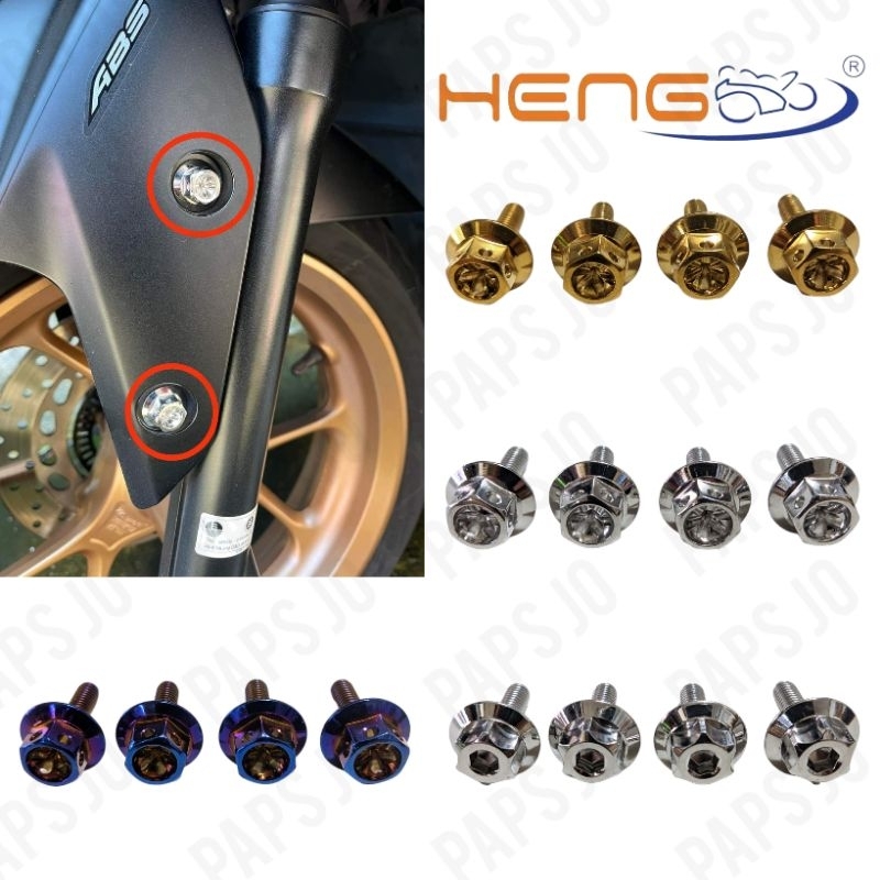 FRONT FENDER BOLT SET 4PCS ADV, NMAX/AEROX V1/V2 | Shopee Malaysia