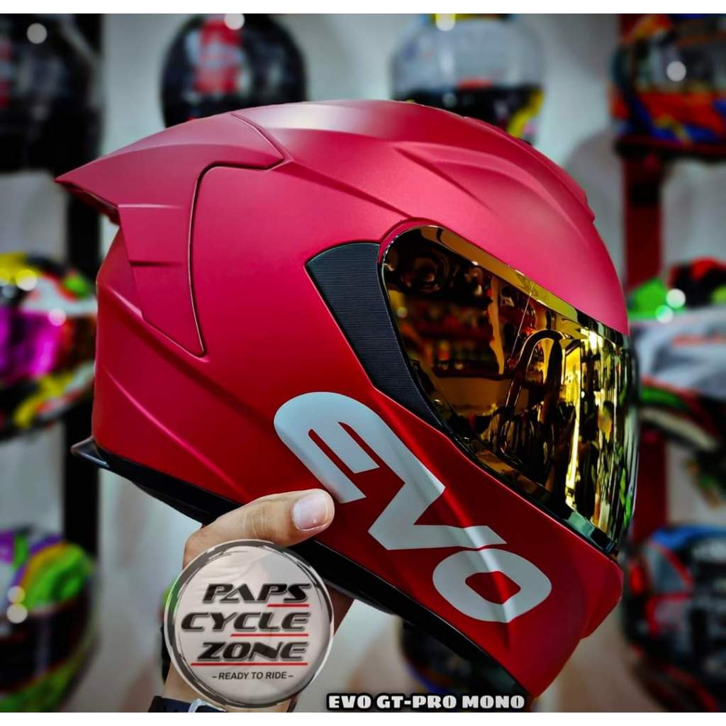 EVO GT-PRO MONO FULL FACE HELMET | Shopee Malaysia