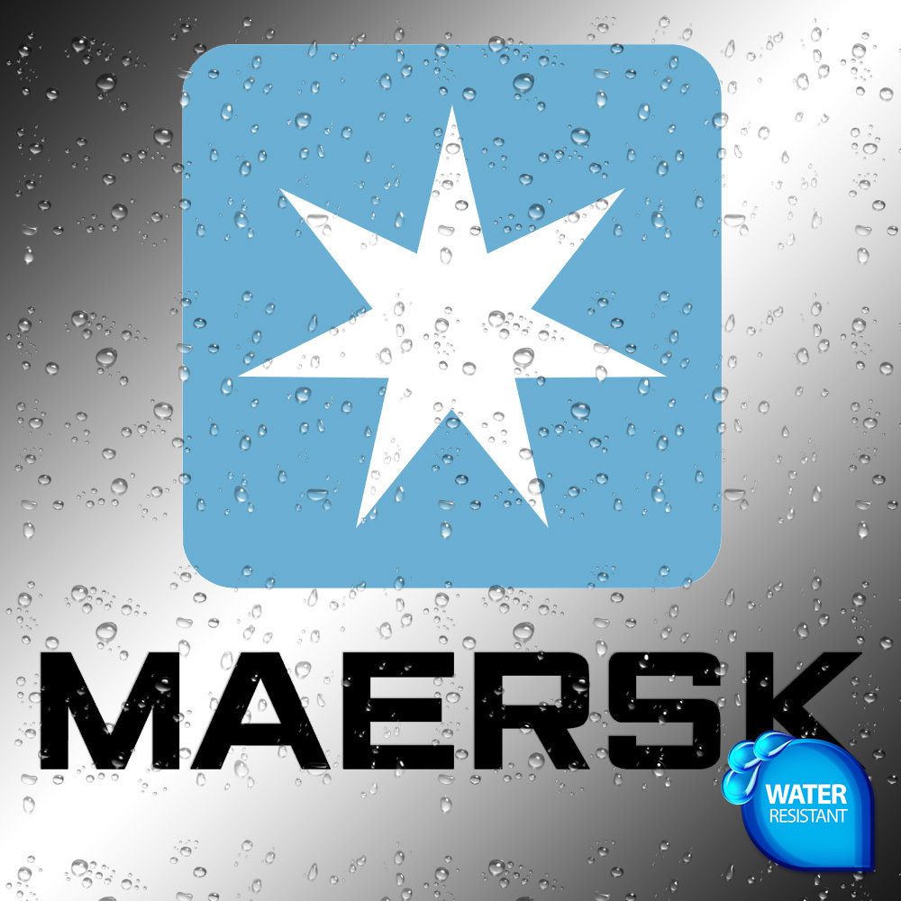 Sticker | (1X) Maersk Decal | Weather proof | Cut-out | Shopee Malaysia