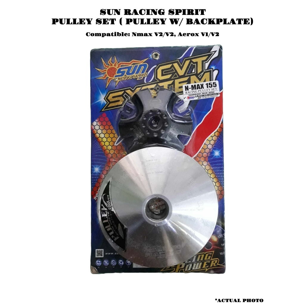 Sun Racing Spirit Pulley Set (Pulley W/ Backplate Only) Compatible ...
