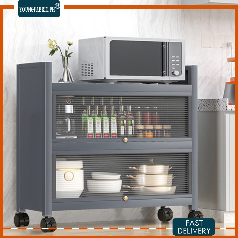80CM Food Storage Kitchen Cabinet Storage Kitchen With Pull-Out Doors ...
