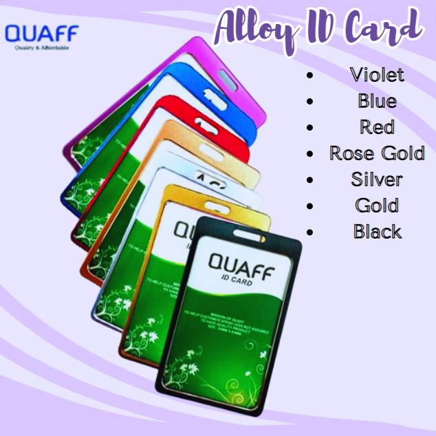 QUAFF Alloy ID Holder Vertical (5pcs) | Shopee Malaysia