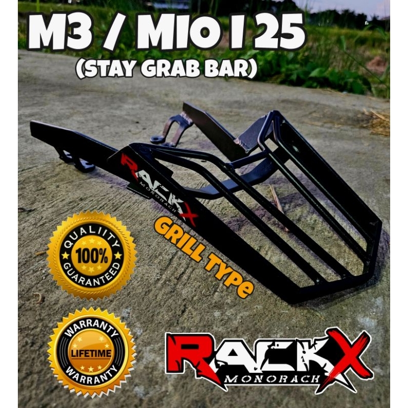 RACK X MONORACK FOR MIO I 125 / M3 (STAY GRAB BAR) GRILL | Shopee Malaysia