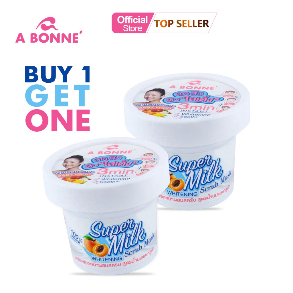 Abonne Super Milk Whitening Scrub Mask 80G | Shopee Malaysia