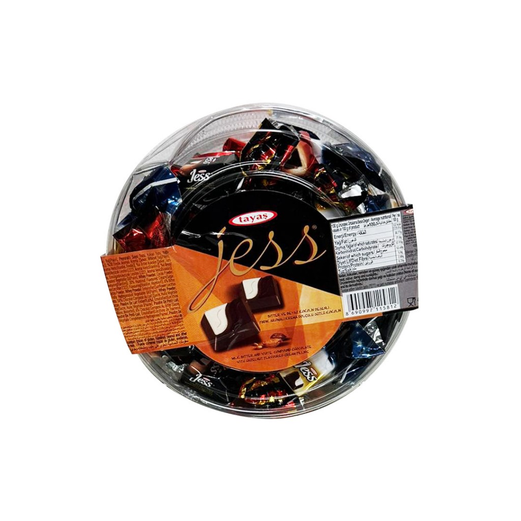 Tayas Jess White and Dark Chocolate with Hazelnut Filling 350g (Expiry ...