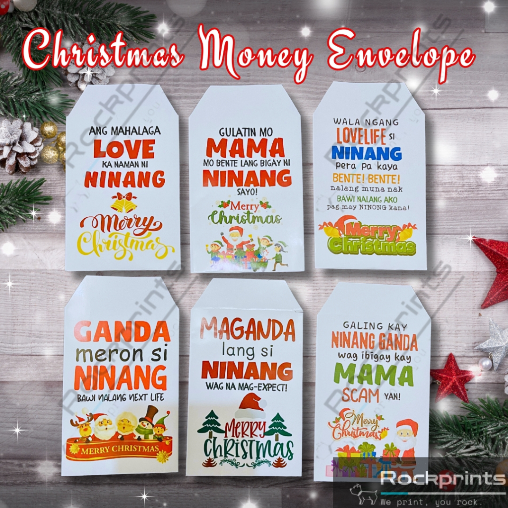 Christmas Angpao Money Envelope 5pcs/10pcs per pack | Shopee Malaysia