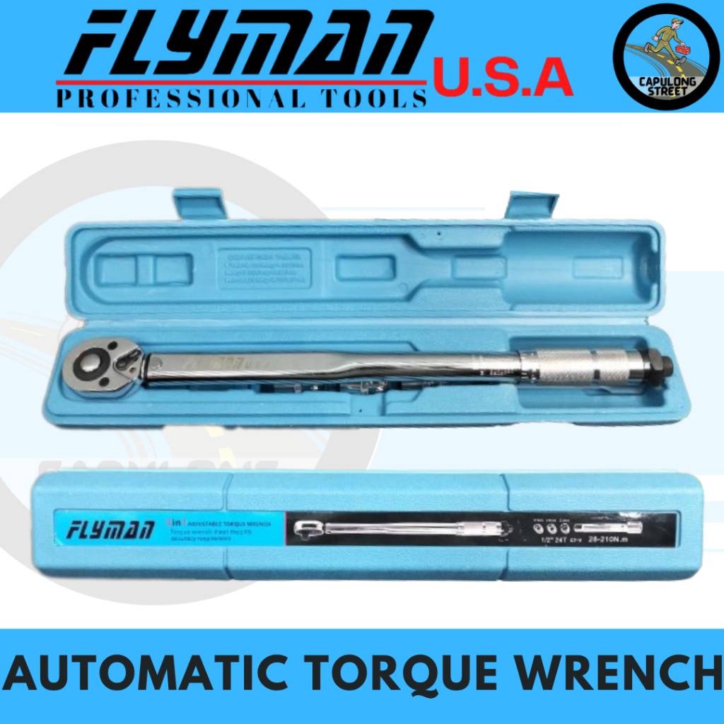 T.S Flyman Automatic Torque Wrench Socket Set Cr.V 1/2 Drive for ...