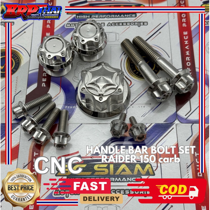 SC CIAM CNC HANDLE BAR SET FOR RAIDER 150 CARB ( 11pcs ) | Shopee Malaysia