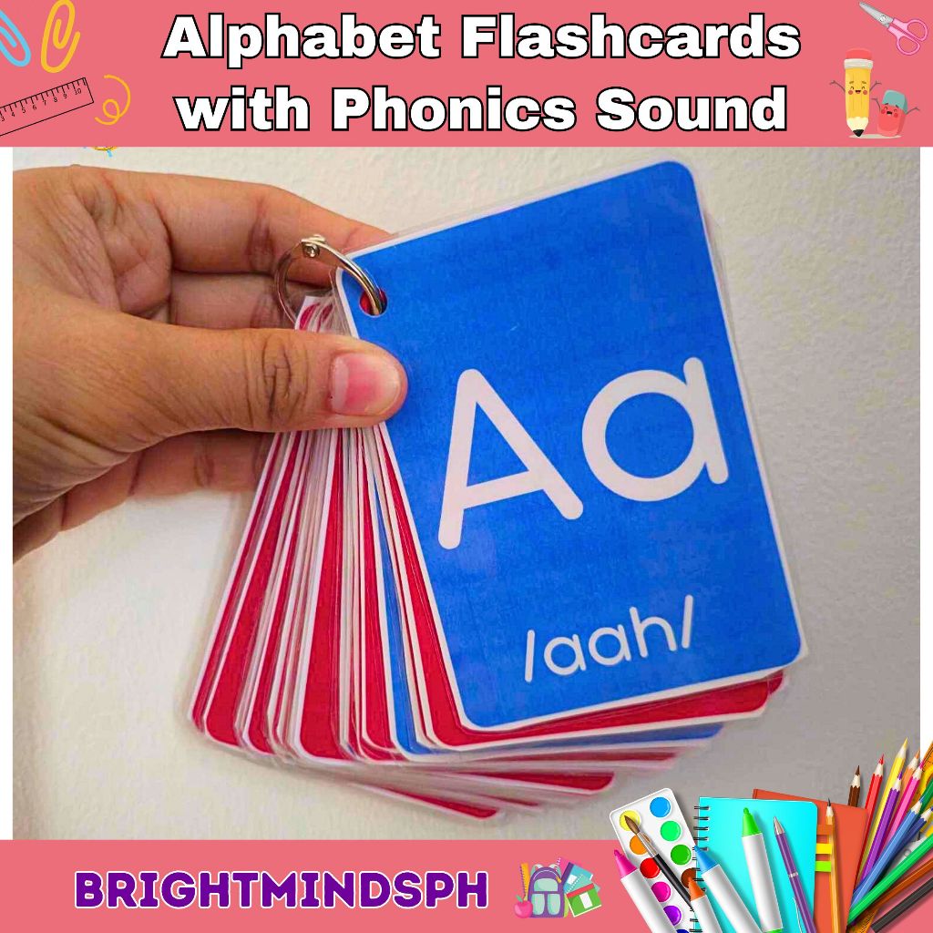 ALPHABET FLASHCARDS WITH PHONICS SOUND | Shopee Malaysia