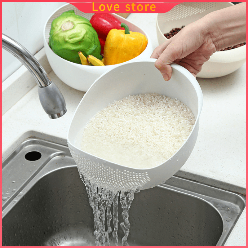 Rice Strainer Basket Multi-Functional Kitchen Washing Basket Basin ...