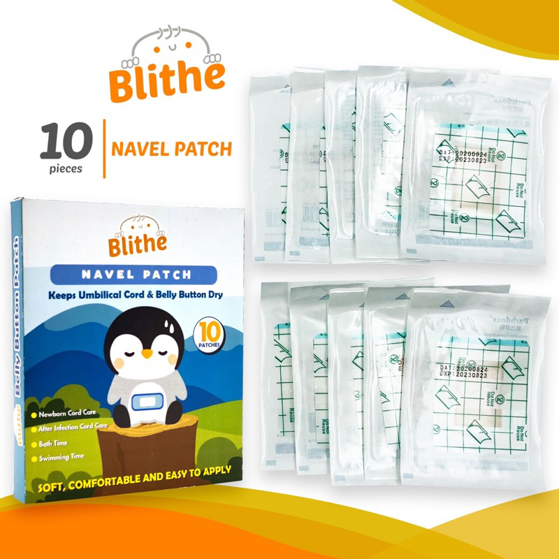 blithe waterproof newborn baby belly patch bandage pusod umbilical cord ...