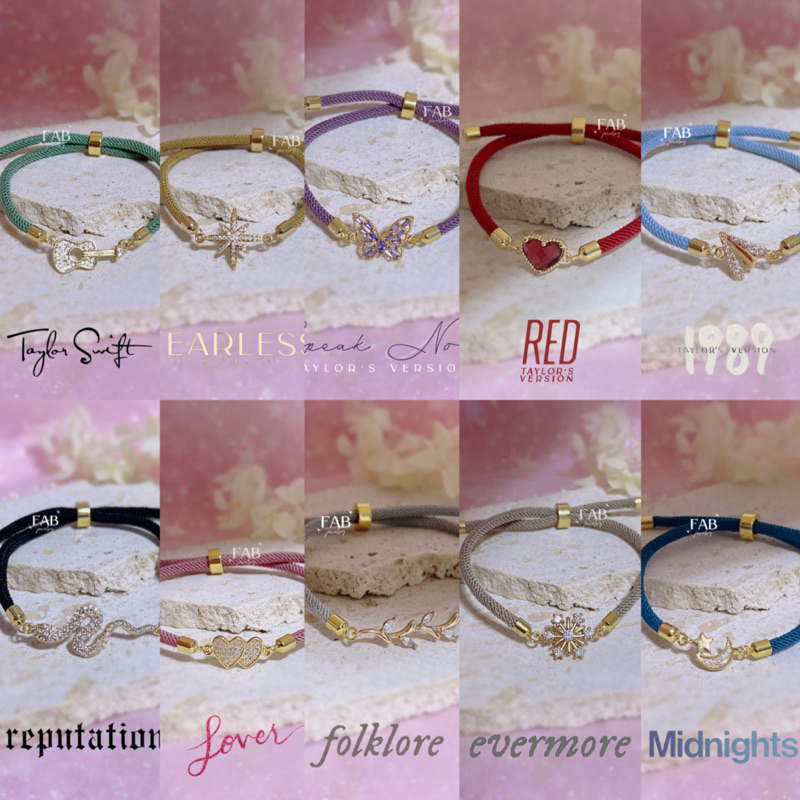 FAB | OG Taylor Swift Eras Tour Inspired Charm Friendship Bracelets and ...