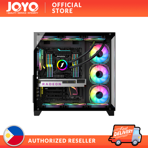 1STPLAYER MEGAVIEW MV8-TP GAMING CASE W/TG FRONT & SIDE/DUAL CHAMBER ...