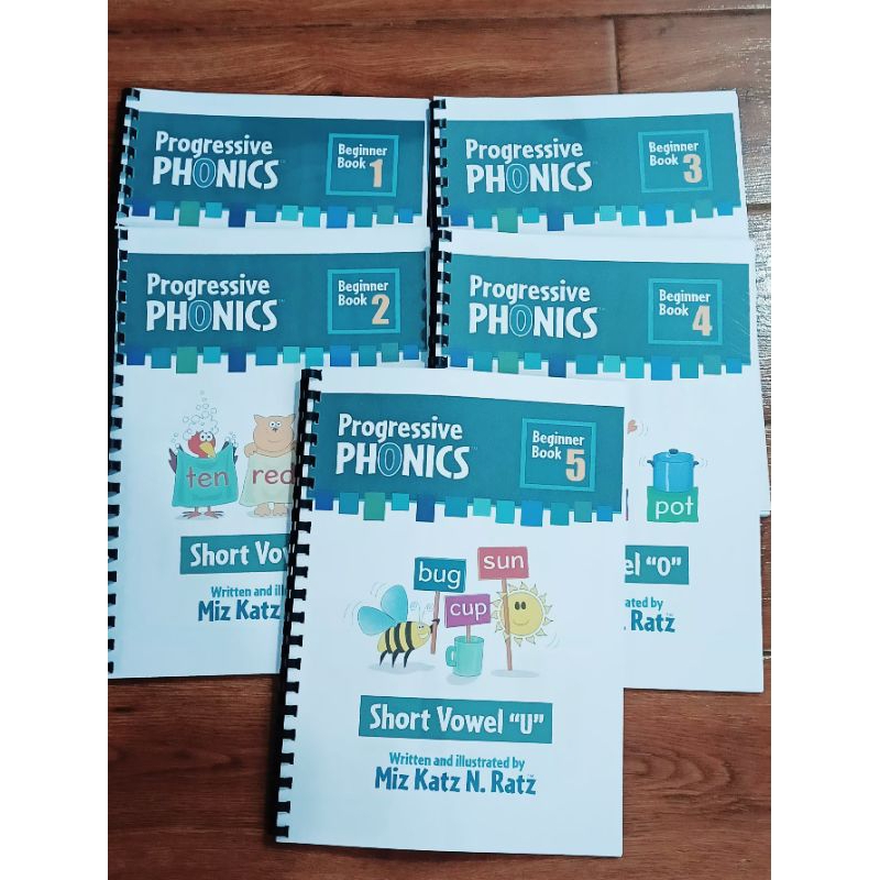 (Version 2 ) Progressive Phonics Beginner Book One to Five Short vowels ...