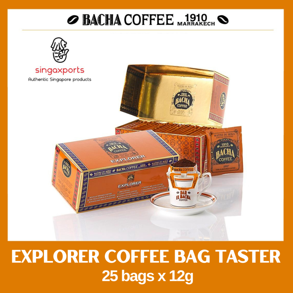 Bacha Coffee | Explorer Coffee Bag Taster (25 coffee bags) | Shopee ...