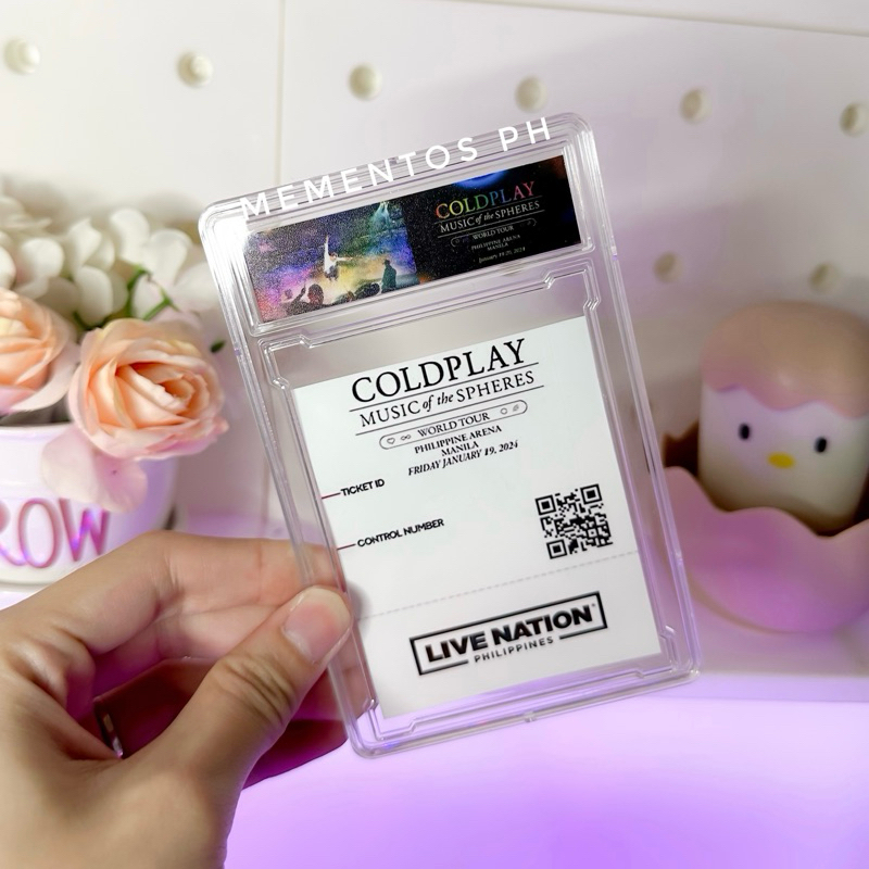 COLDPLAY Music of the Spheres Concert Ticket Frame/Photocard Frame with ...