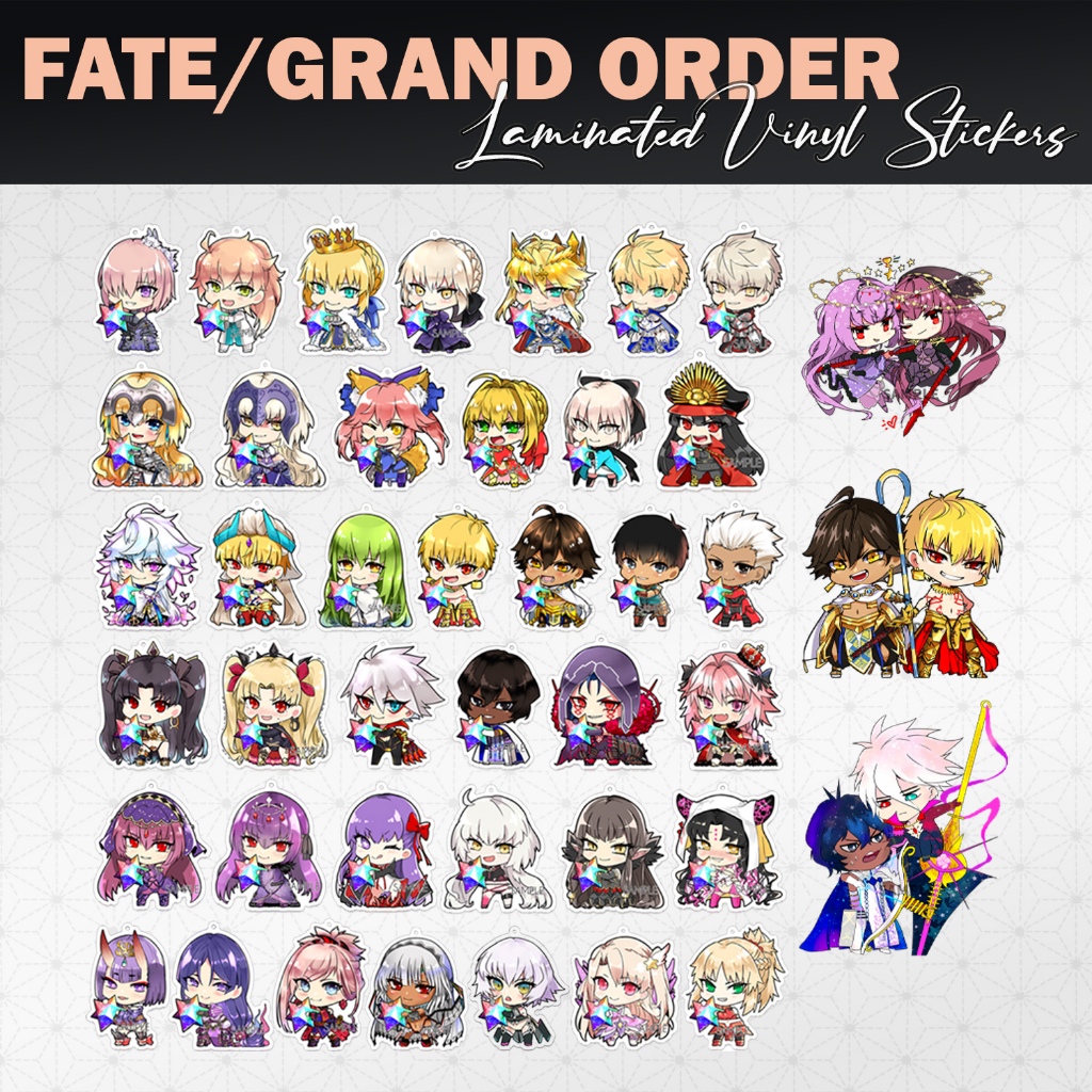 Waterproof VINYL STICKER — Fate/Grand Order FGO waterproof Sticker ...