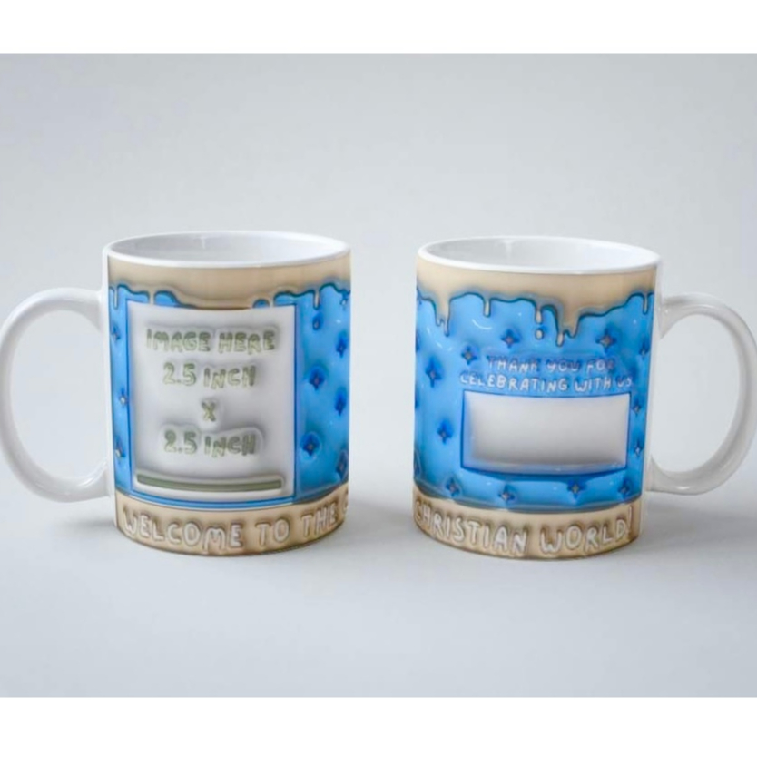 BAPTISM MUG WRAP DESIGN WITH FREE WINDOW MUG BOX | Shopee Malaysia