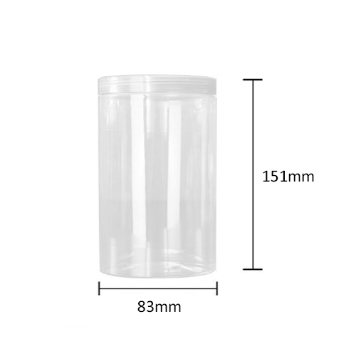Clear Plastic (PET) Container With Lid 1000g | Shopee Malaysia
