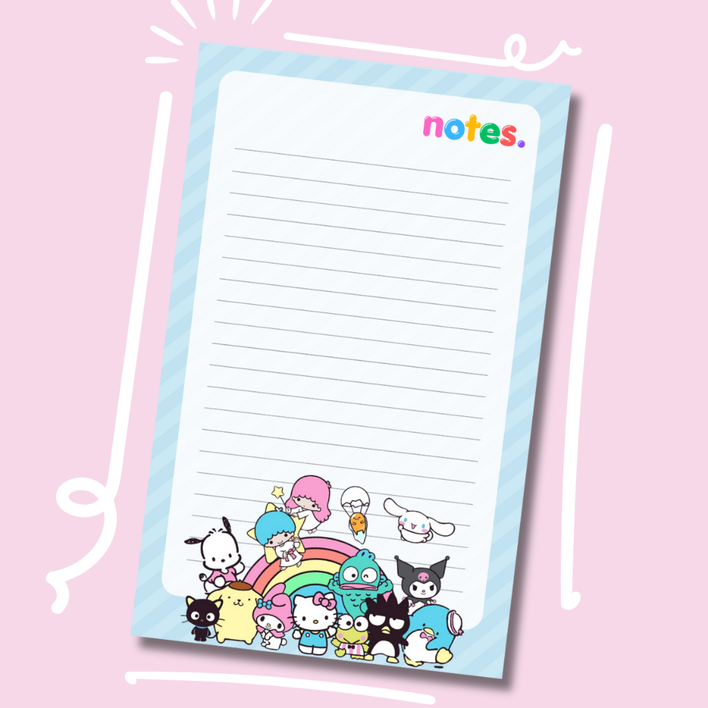 Hello Kitty Notepad Weekly Planner Notes To Do List Important Dailt ...