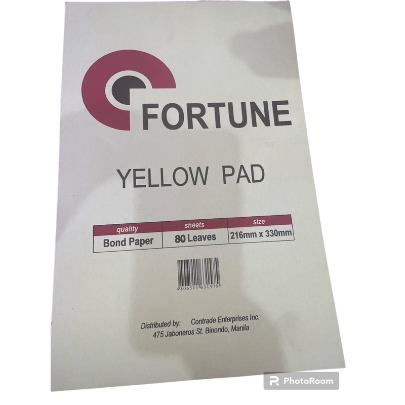 YELLLOW PAD, 80 leaves per pad. super smooth, sold per piece. | Shopee ...