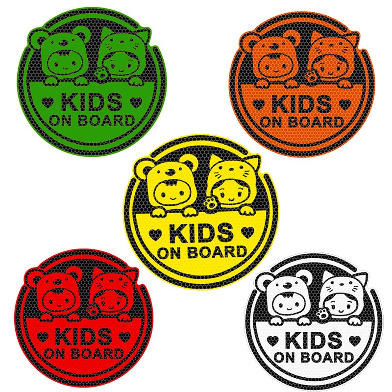 Baby in car sticker/ diy kids on board diamond car window stickers baby ...