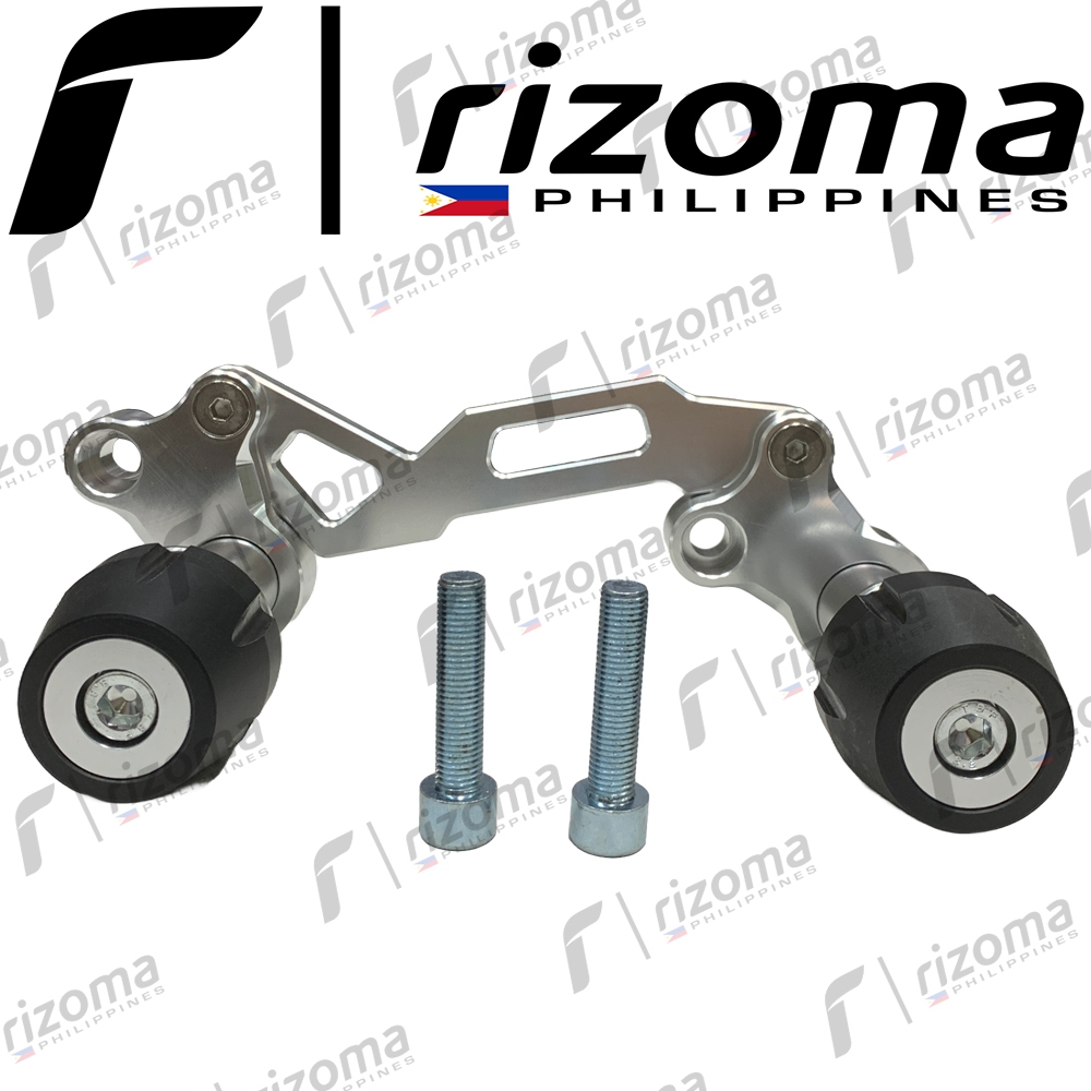 Rizoma Aerox V1 & V2 CNC Aluminum and Rubber Muffler Frame Slider ...