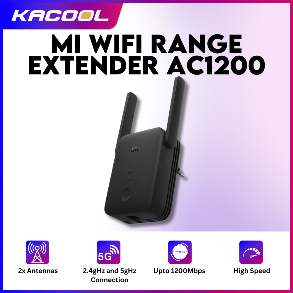Xiaomi WiFi Extender Ac1200 5.0ghz 1200mbps Wi-Fi Signal Repeater ...