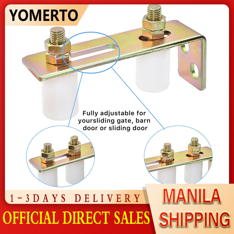 Sliding gate top guide nylon rollers with L bracket set upper nylon ...