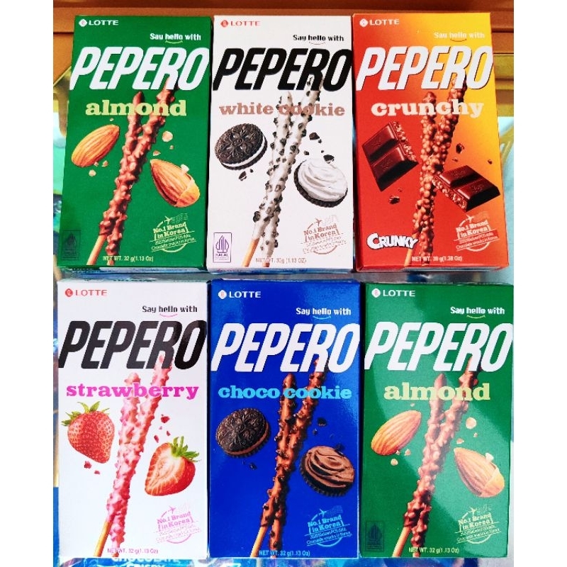Lotte PEPERO Coated Sticks Biscuits (Almond, White/Choco cookie ...