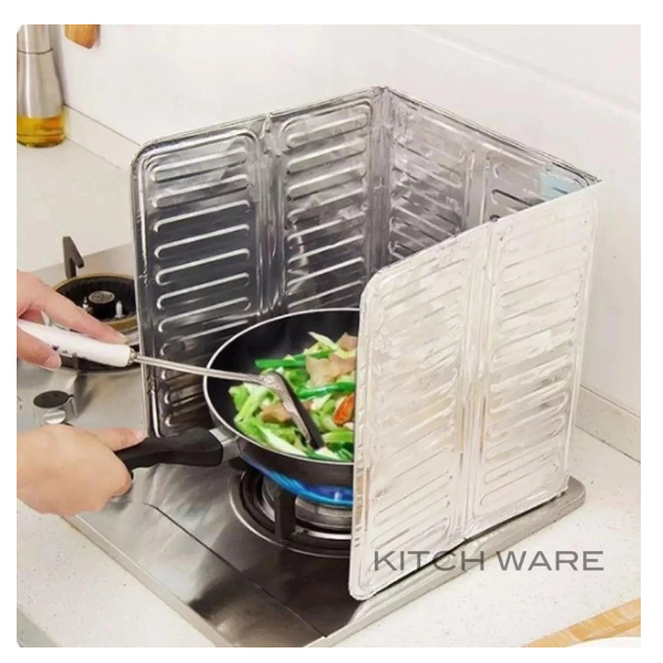 Kitchen Splash Proof Baffle Foldable Oil Splash Screen Cover Shield ...
