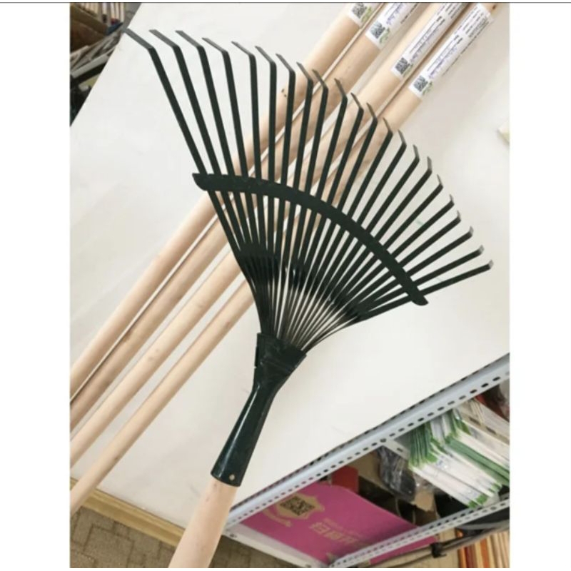 Metal Rake with Wooden handle Kalaykay price available | Shopee Malaysia