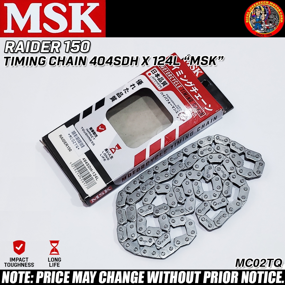 RAIDER 150 TIMING CHAIN 404SDH X 124L "MSK" (MC02TQ) | Shopee Malaysia